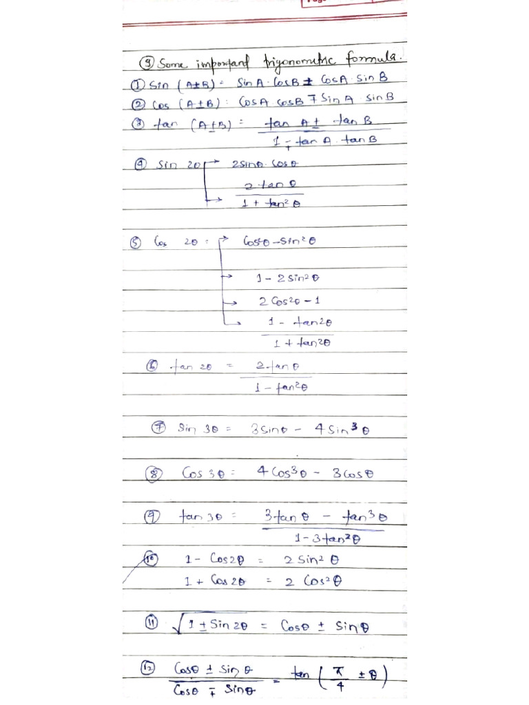 Differentiation (Notes) | PDF