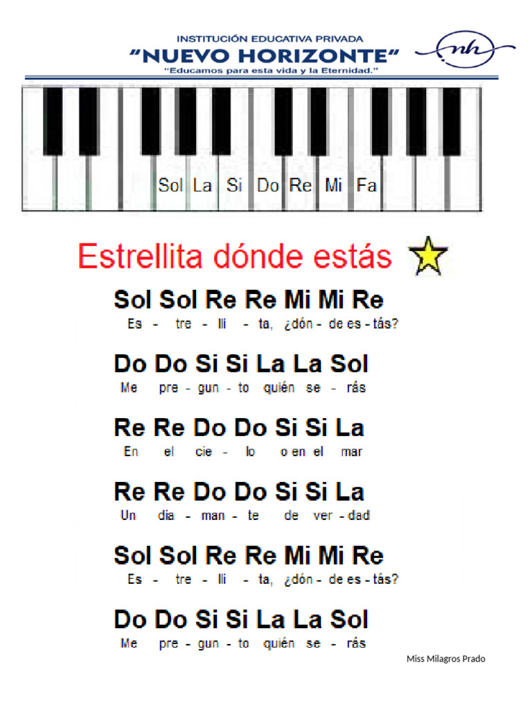 Estrellita Donde Estas | PDF