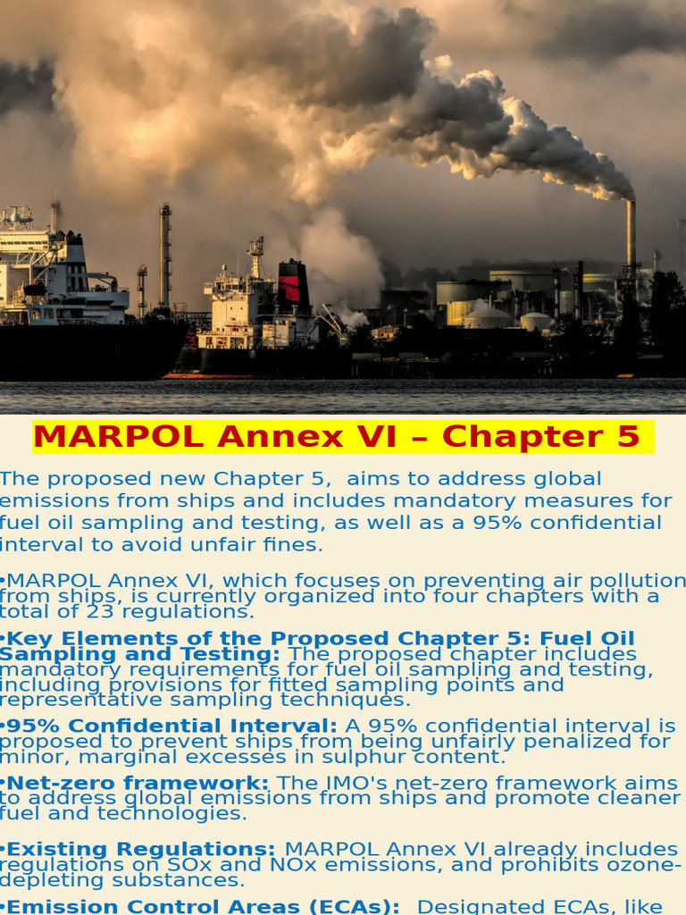 MARPOL Annex VI - Chapter 5 | PDF