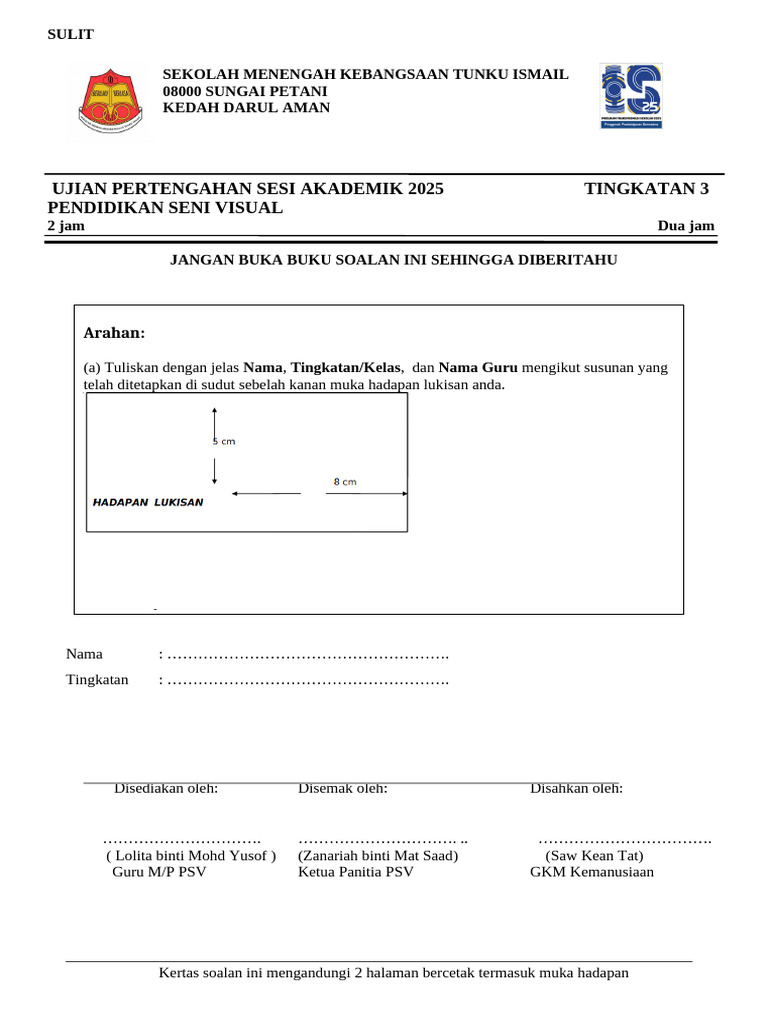Soalan PSV T3 | PDF