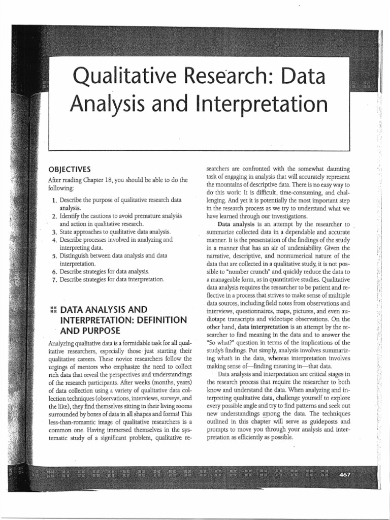 Analysis - Qualitative Research) | PDF