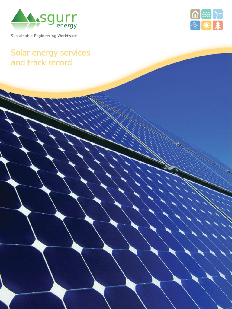 Solar Energy Services Brochure | Solar Power | Photovoltaics