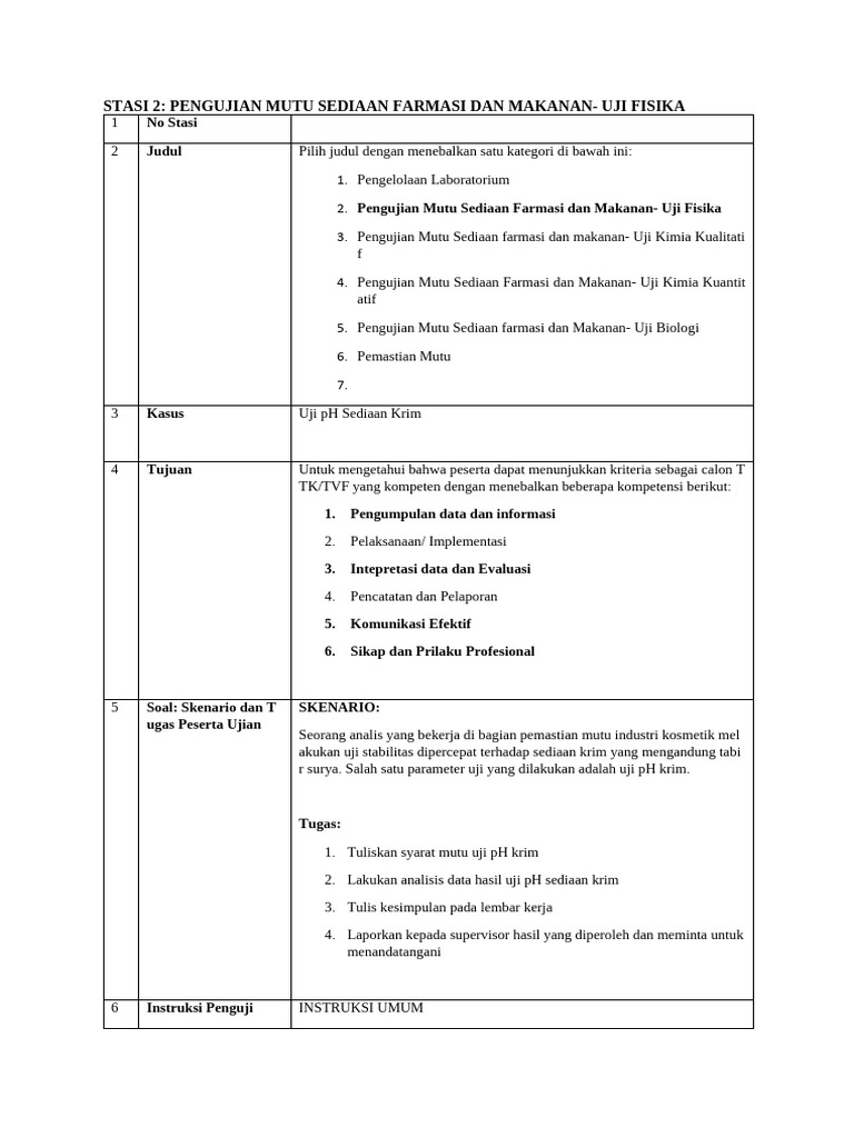 STASI 2-Pengujian PH Sediaan Krim | PDF