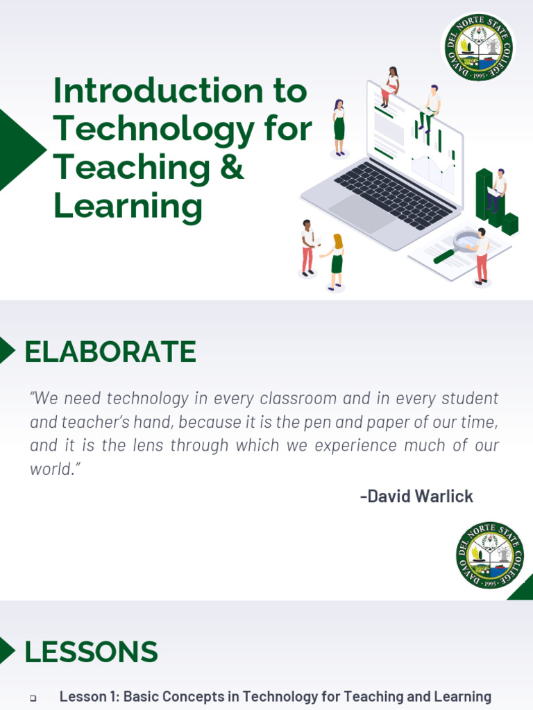 Technology in Teaching and Learning | PDF | Educational Technology ...