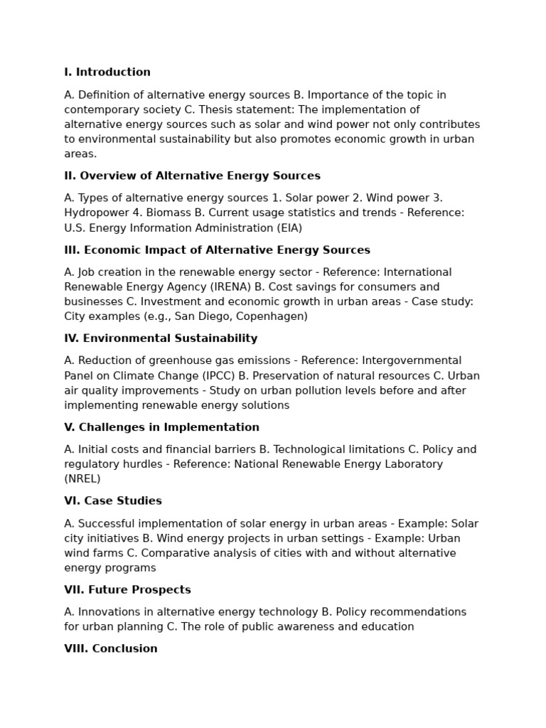 Economic and Environmental Benefits of Alternative Energy | PDF