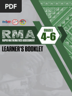 Rapid Mathematics Assessment Grades 4 To 6 | PDF | Area