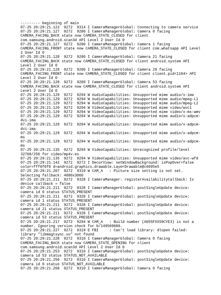 Log Cat 1753450161053 | PDF | Computing | Software