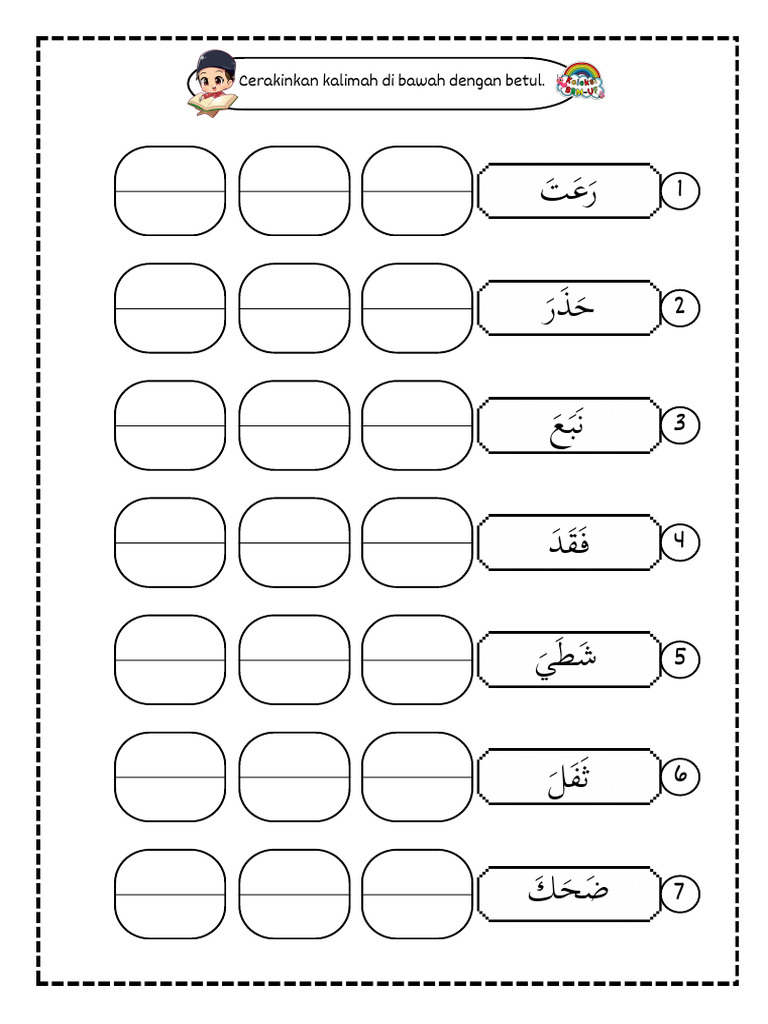 Cerakin Huruf THN1 | PDF