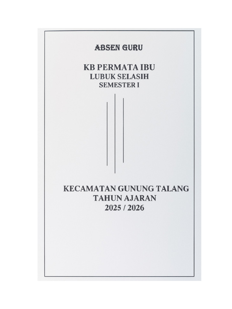 Absen_Guru_2025_2026 | PDF