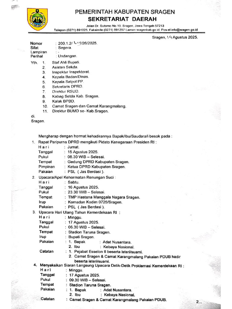 Undangan All HUT | PDF