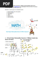 Soal MTK Kelas 10 Semester 1 | PDF