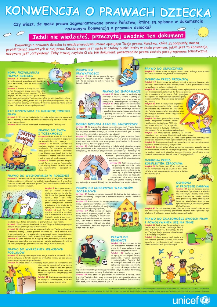 Plakat Konwencja o Prawach Dziecka | PDF