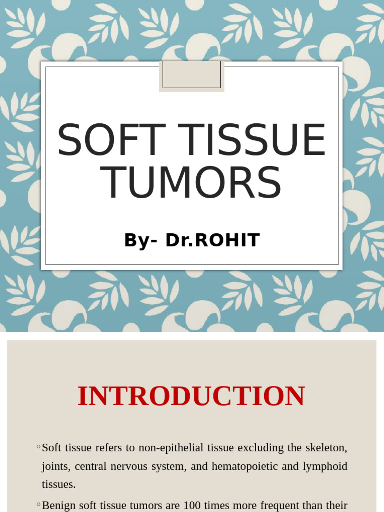 Overview of Soft Tissue Tumors | PDF | Sarcoma | Neoplasms