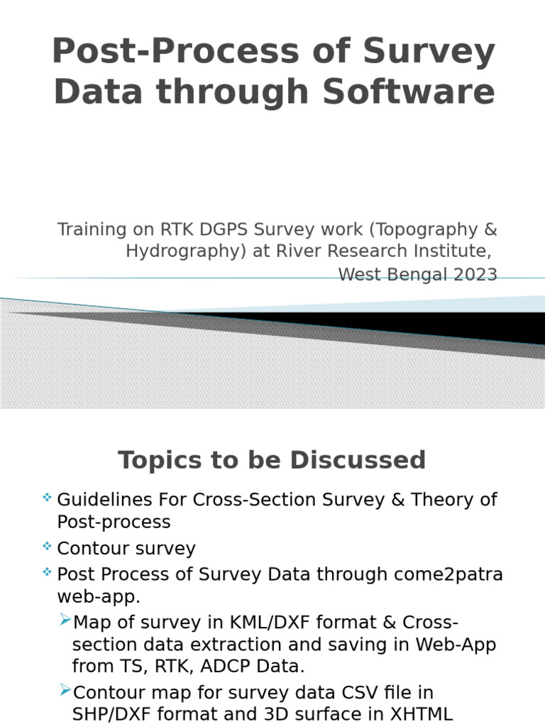 Post-Process of Survey Data Through Software | PDF | Surveying | Triangle