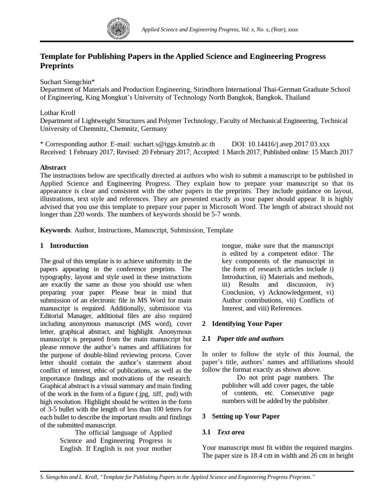 ASEP Manuscript Submission Guidelines | PDF | Graphic Design
