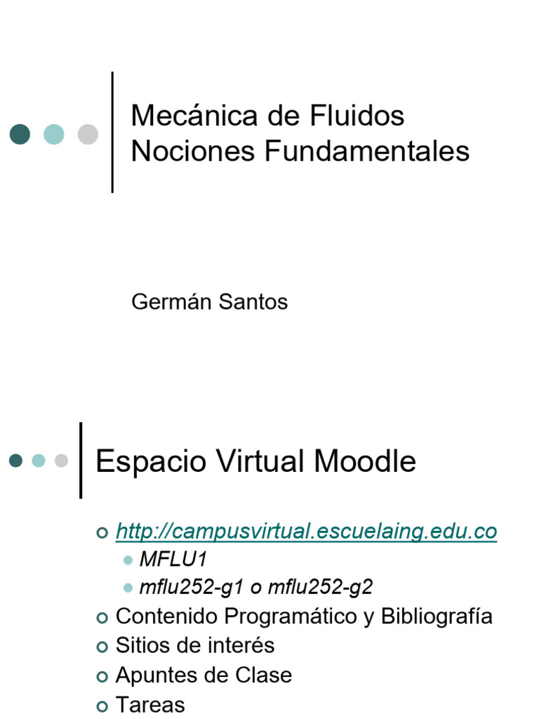 Nociones Fundamentales 2025-2 | PDF | Viscosidad | Turbulencia