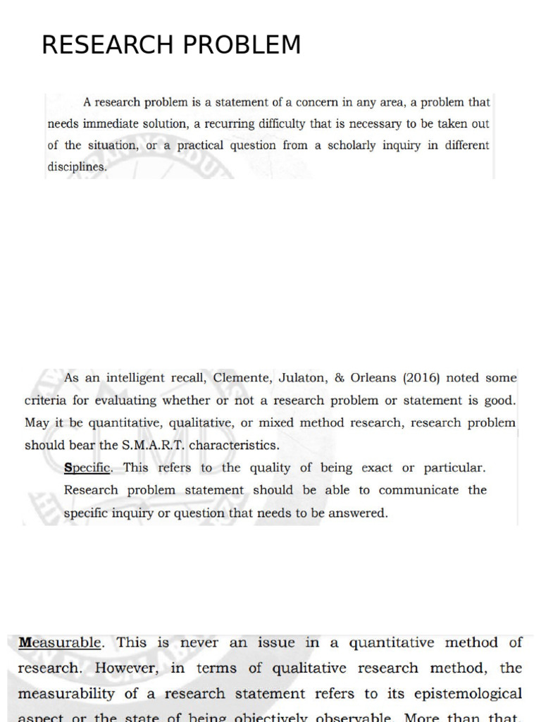 Research Problem | PDF