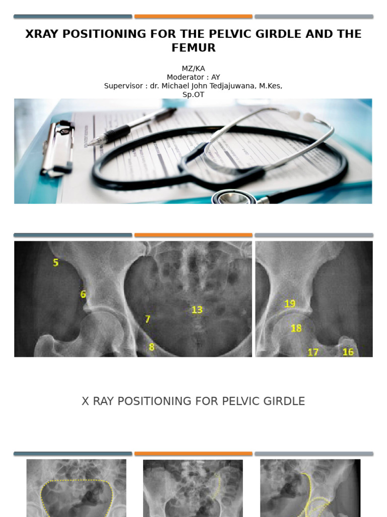 X-Ray Positioning: Pelvis and Femur Guide | PDF | Pelvis | Knee