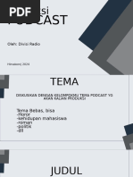 Contoh Naskah Podcast | PDF