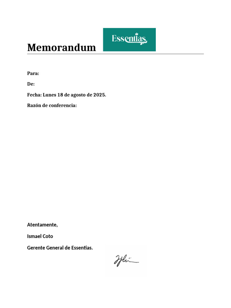 Memorandum - Formal | PDF