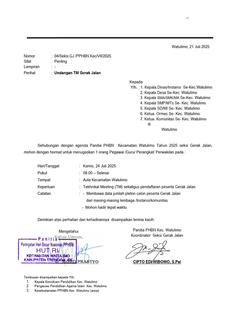 Contoh TM - GJ 2025 | PDF