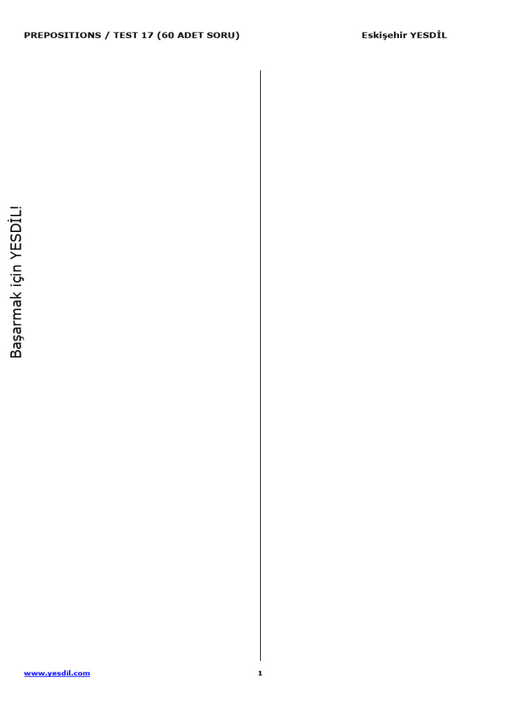 Phrasal Verbs Prepositions TEST17 | PDF