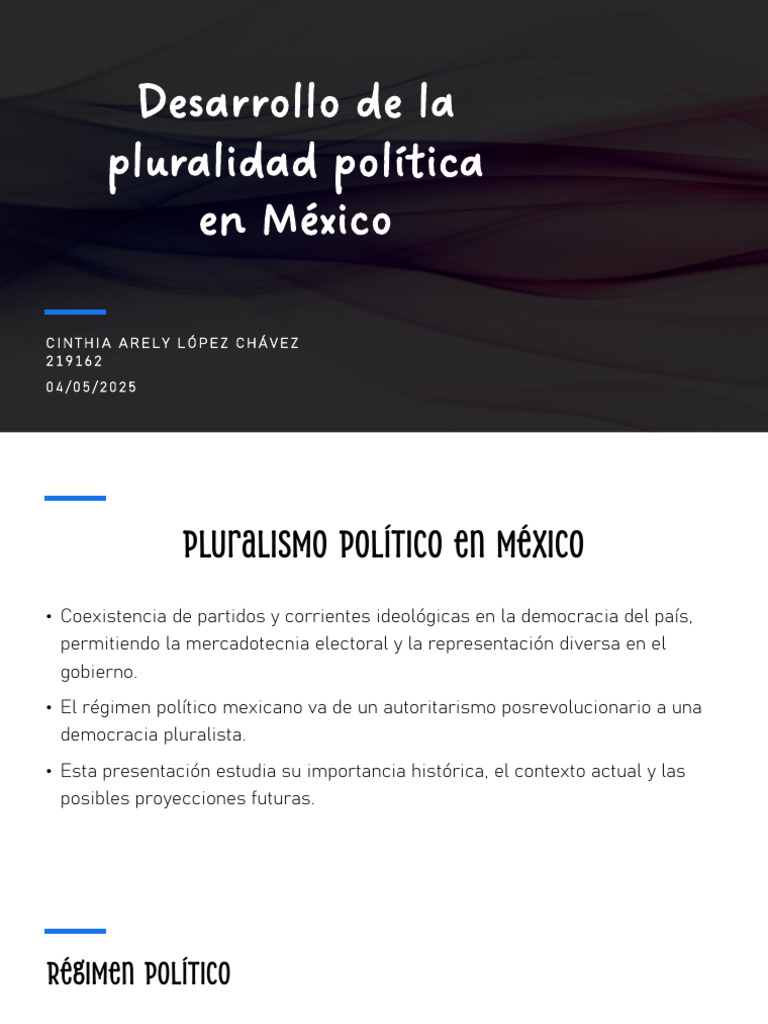 Pluralidad Política en México: Evolución y Retos | PDF | Democracia ...