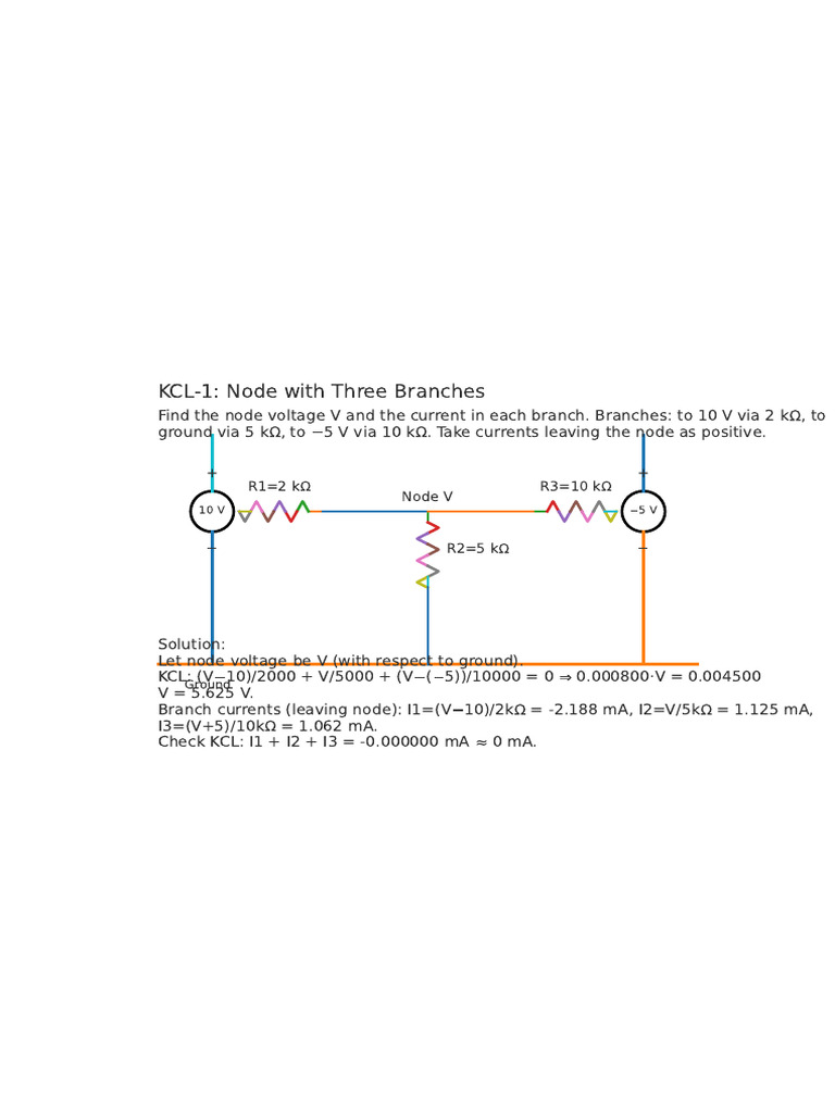 Node Voltage and Current Analysis Guide | PDF | Electrical Engineering ...