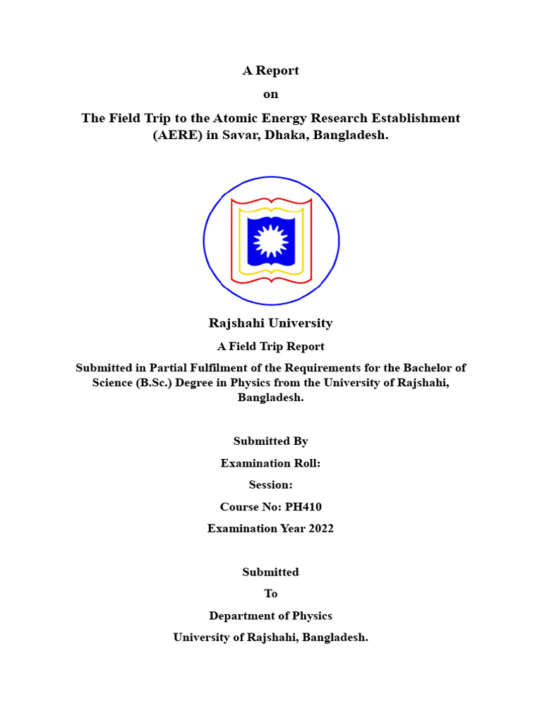 Field Trip Report Structure | PDF | Radiation Therapy | Positron ...