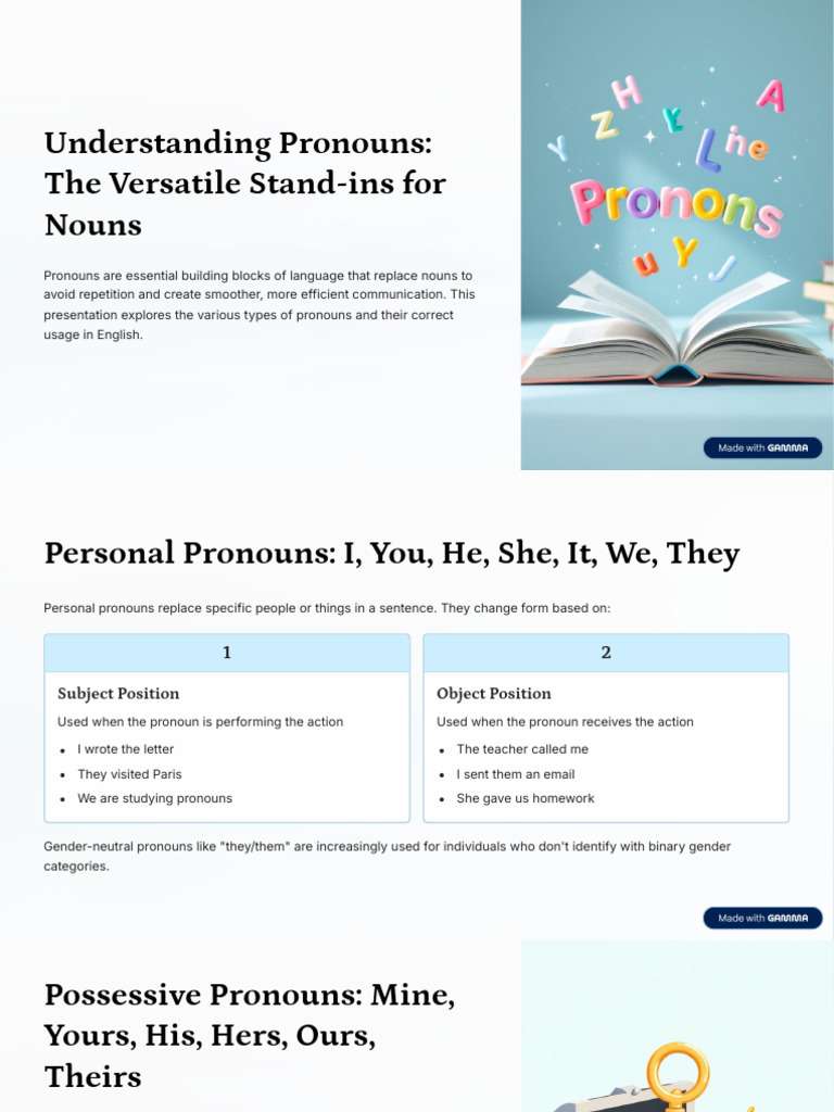 1st Grade Pronoun Worksheet Guide | PDF | Pronoun | Grammatical Number