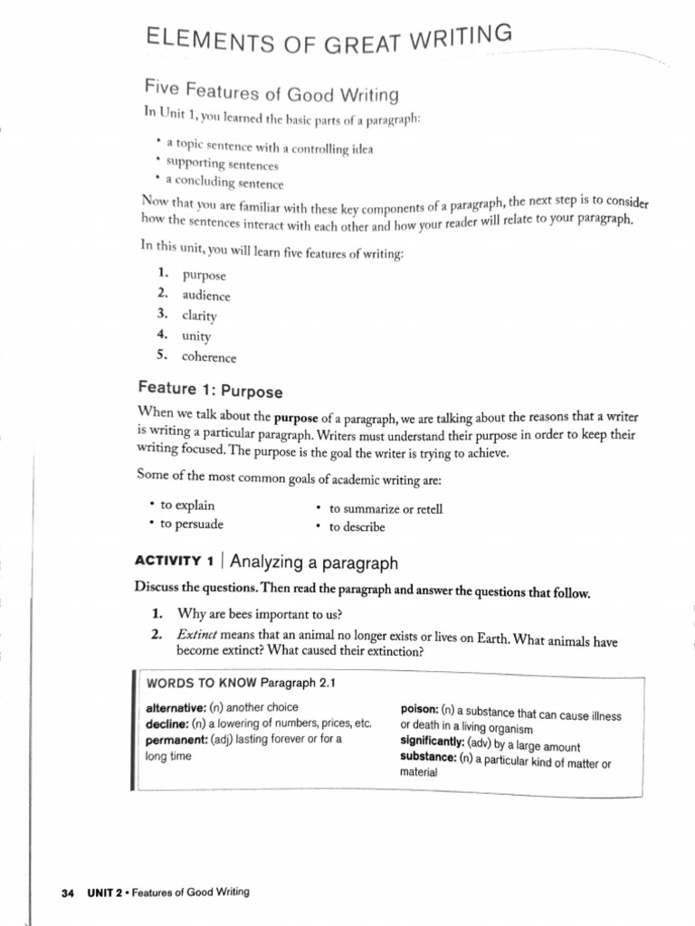 Features of Good Writing | PDF
