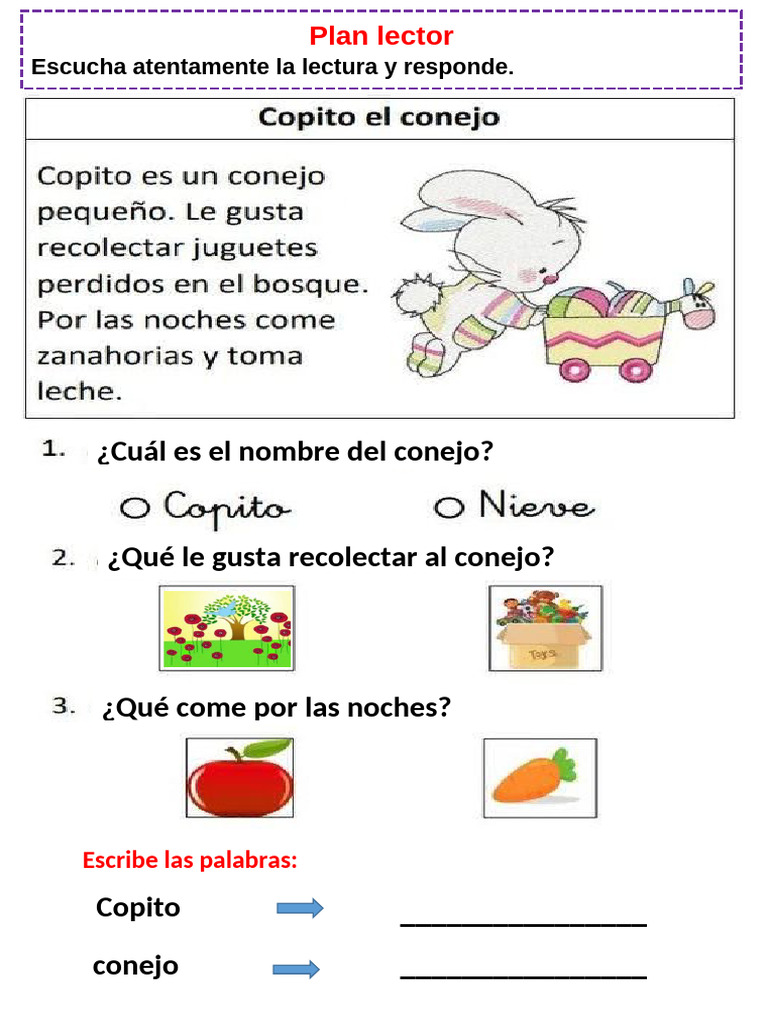 EDA 1 Copito El Conejo | PDF