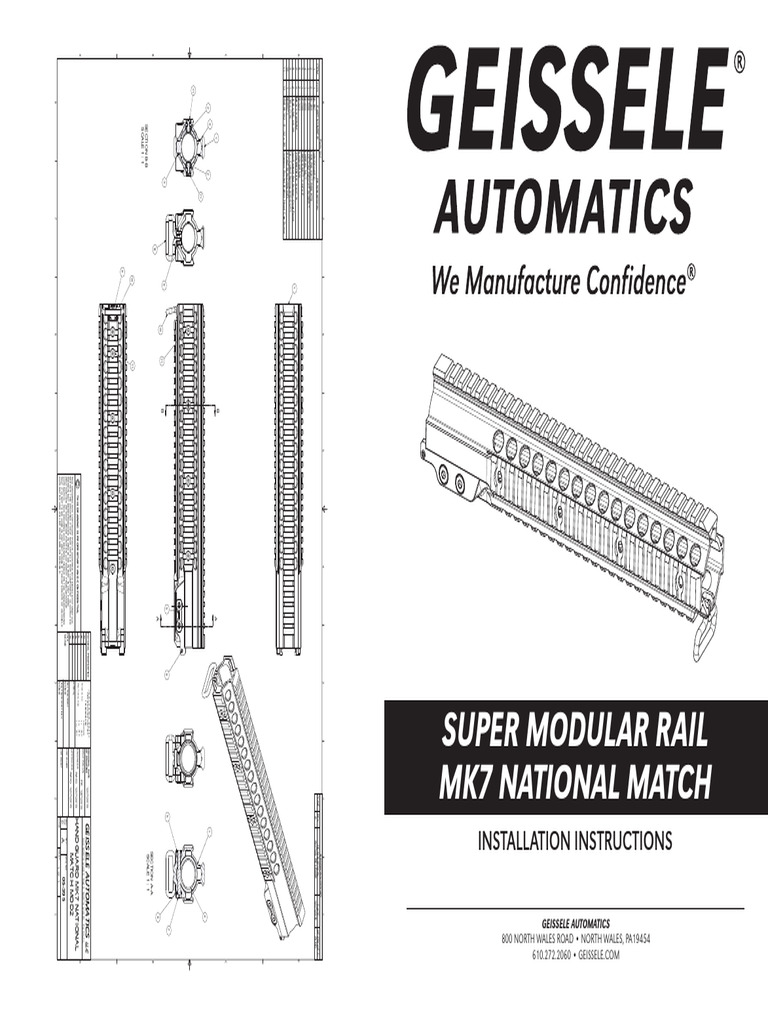 Geissele MK7 Rail Installation Guide | PDF | Nut (Hardware) | Screw