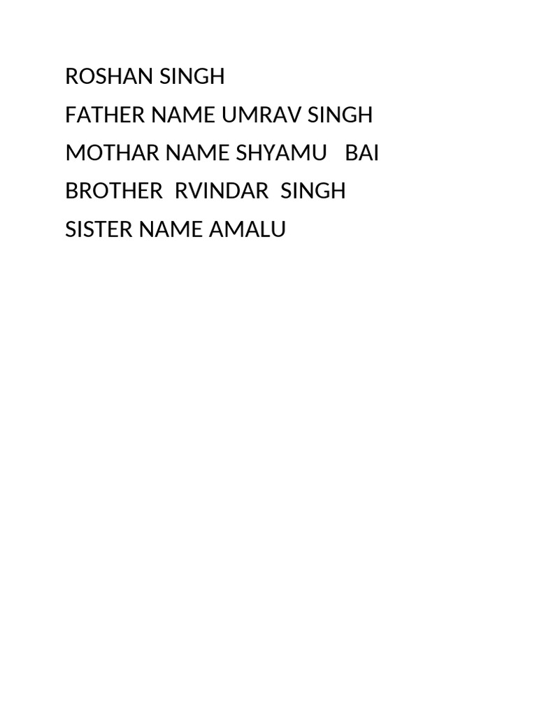 Roshan Singh | PDF