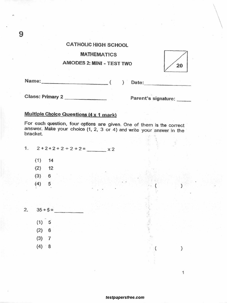 TP2 P2 Maths SA1 | PDF