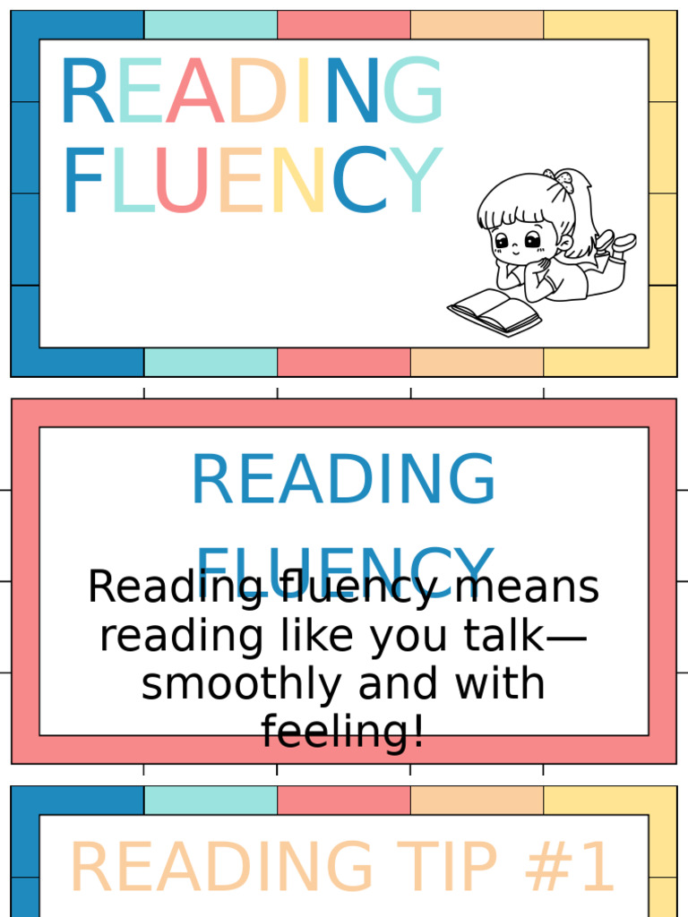 Reading Fluency ELA Presentation in Colorful Cartoon | PDF