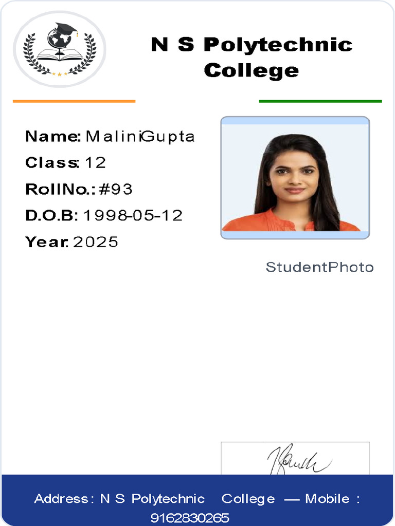 Student Id Card | PDF