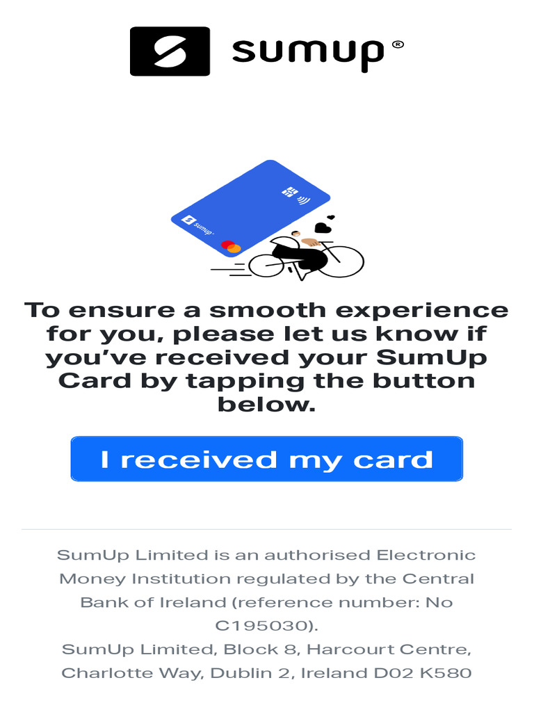 Confirm Your SumUp Card Receipt | PDF