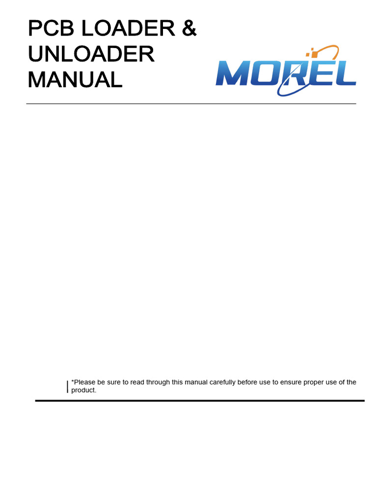 PCB Loader and Unloader Manual | PDF | Elevator | Manual Transmission