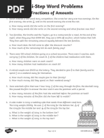 Class 6 Fractions Word Problems | PDF