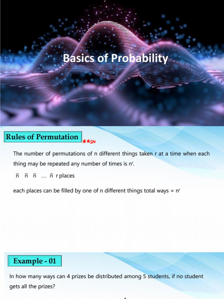 Lecture-02 Basics of Probability | PDF