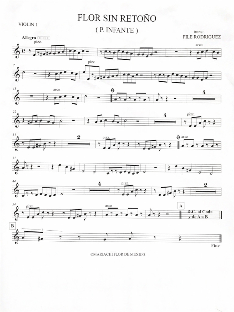 Flor Sin Retoño Violin | PDF