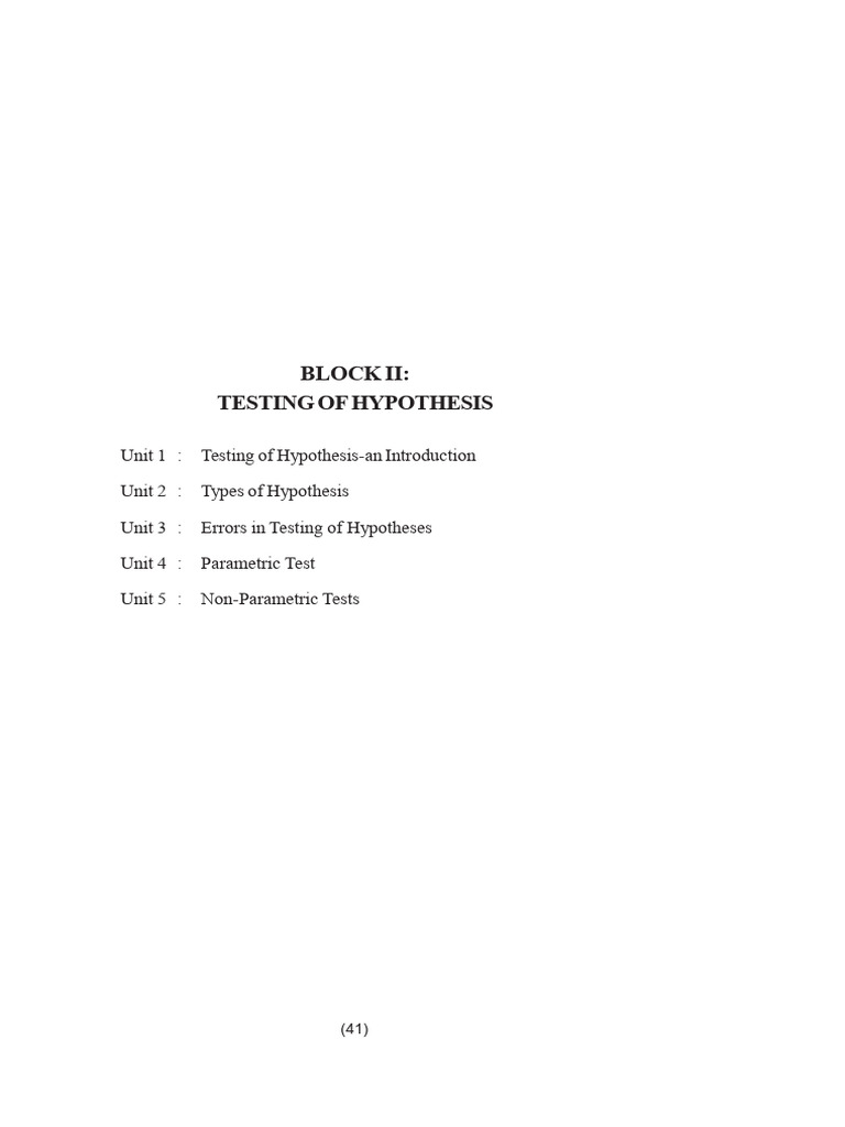 Hypothesis Testing: Concepts & Methods | PDF | Type I And Type Ii ...