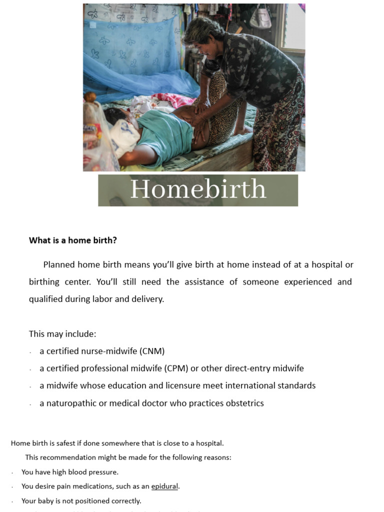 Home Birth: Pros, Cons, and Risks | PDF | Childbirth | Health Sciences