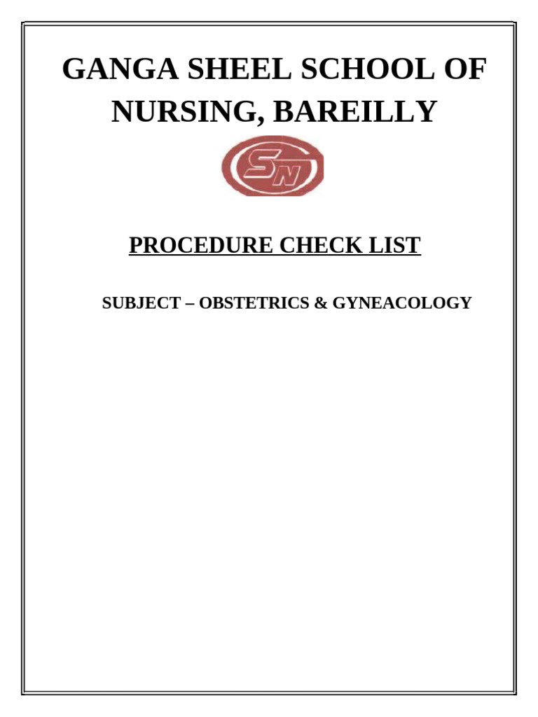 Community Health Nursing Procedures | PDF | Birth Control | Sexually ...
