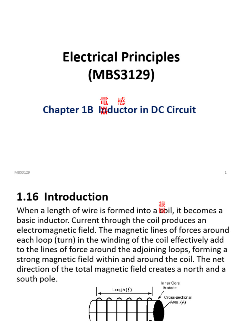 Inductance in DC Circuits Explained | PDF | Inductor | Inductance