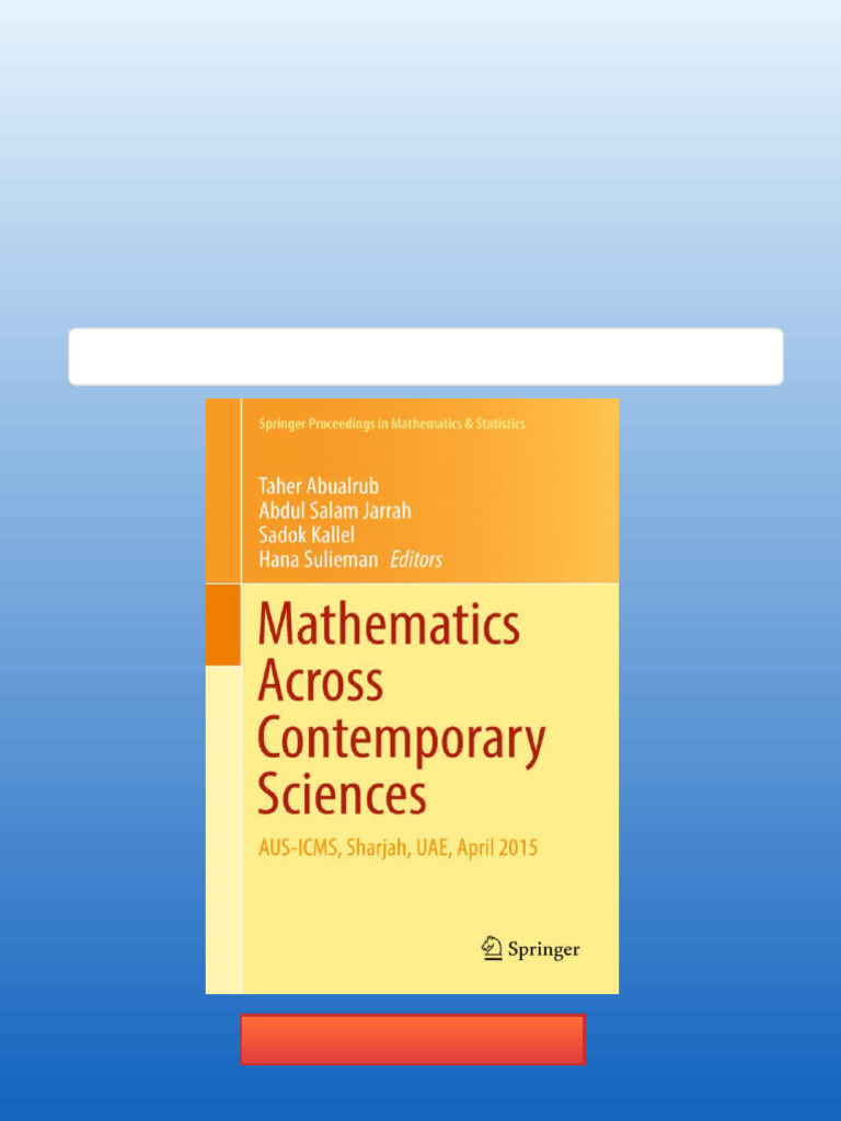 Mathematics Across Contemporary Sciences AUS ICMS Sharjah UAE April ...