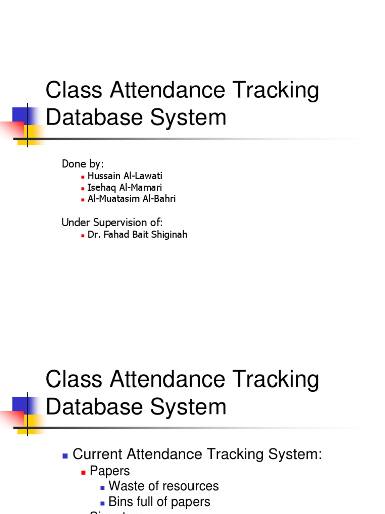 Class Attendance Tracking System | PDF | Json | Hypertext Transfer Protocol