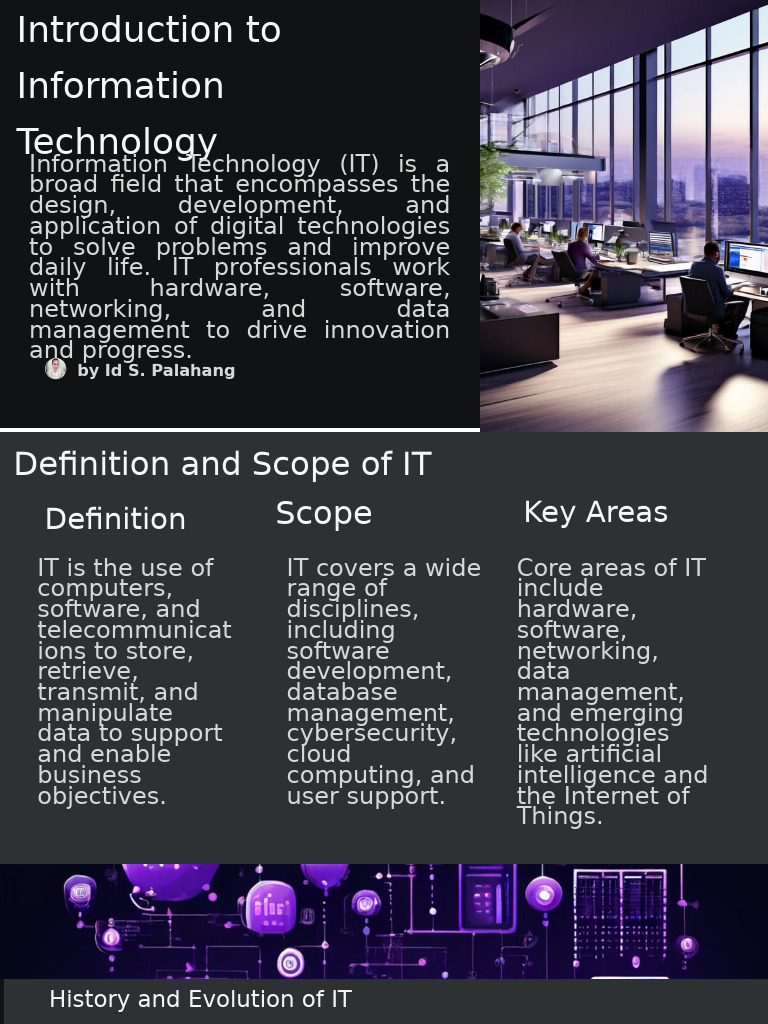 Introduction To Information Technology | PDF | Information Technology ...