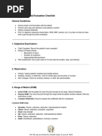 MSK Assessment Cheat Sheet Guide | PDF